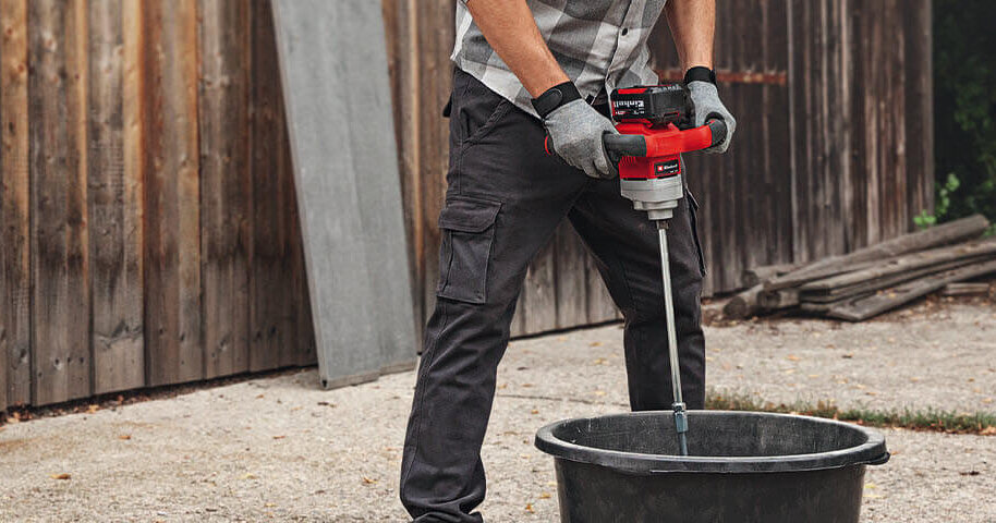 Practical stirrers for mortar and paint | Einhell.fi
